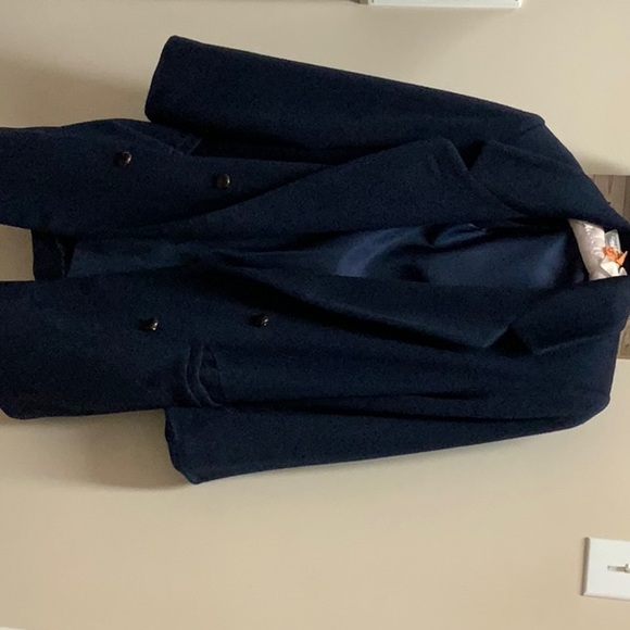 forecasters | Jackets & Coats | Navy Pea Coat Size 78 With Matching ...